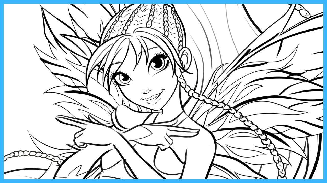bloom winx club coloring pages