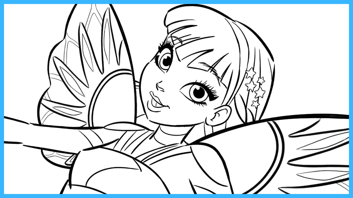 stella winx club coloring page